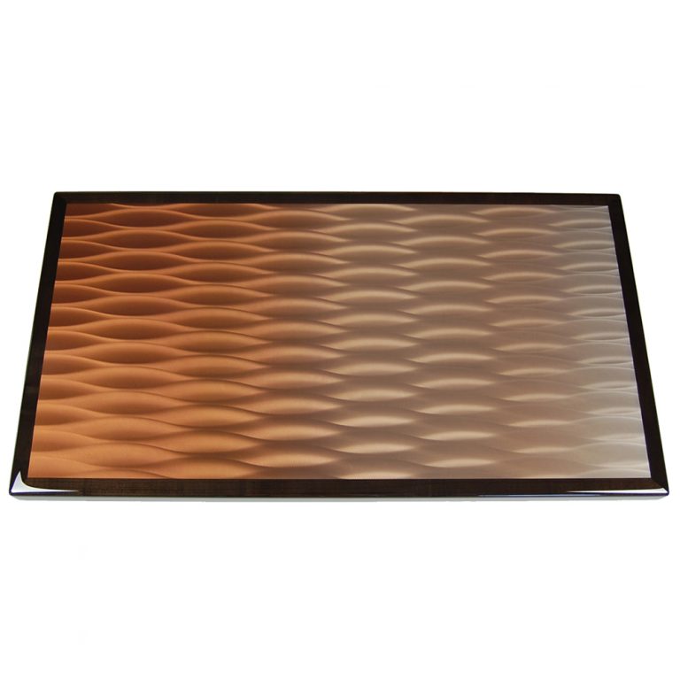Kelp Gradient Earth Moz Metal Inlay with Stained Maple Wood Edge ...