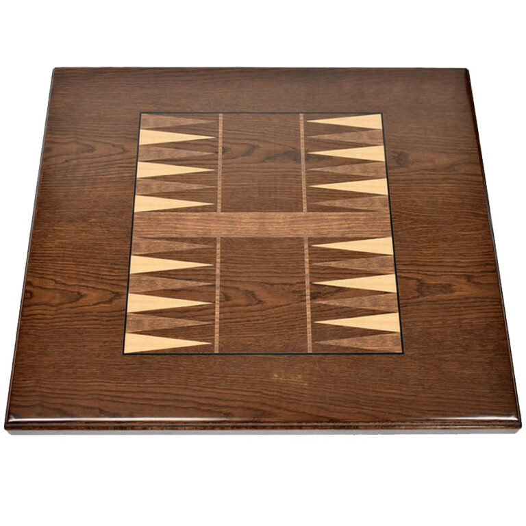 Oak Veneer with Custom Printed Game Board - Table Designs