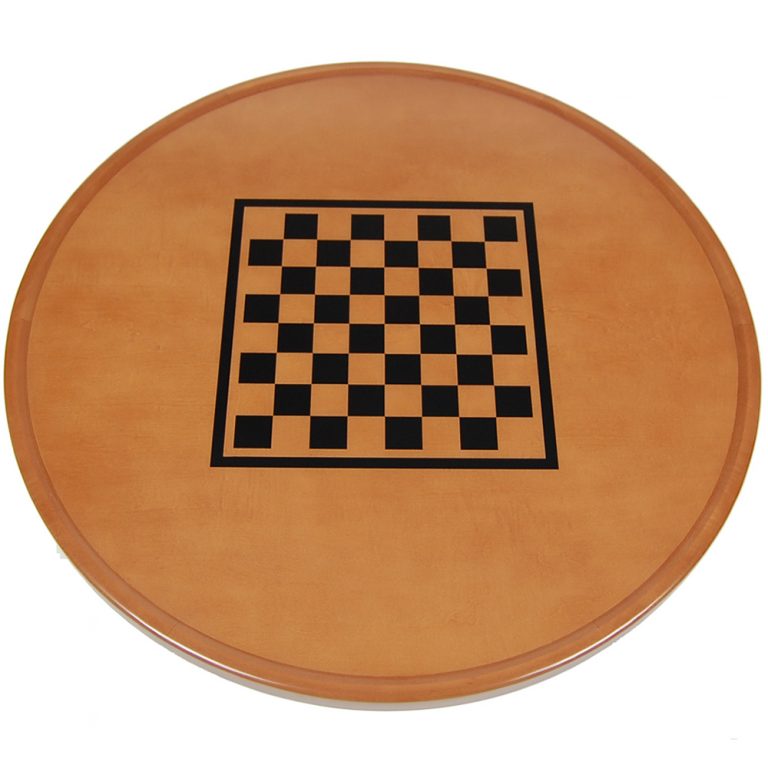 Checkerboard Print on Maple Veneer with Dripless Edge - Table Designs