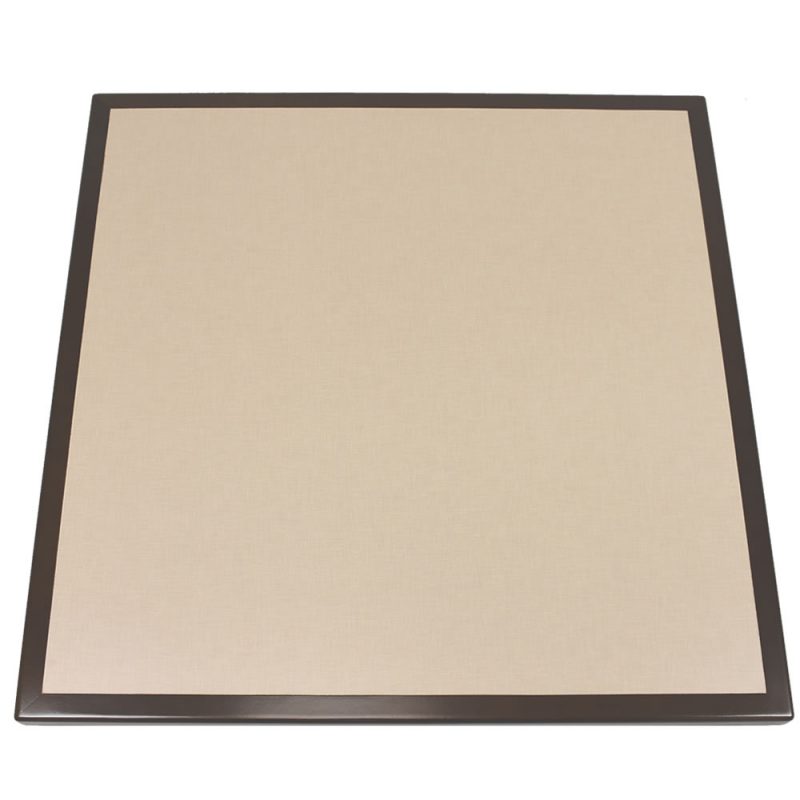 Wilsonart Flax Linen Laminate Inlay with Custom Stained Maple Wood Edge ...