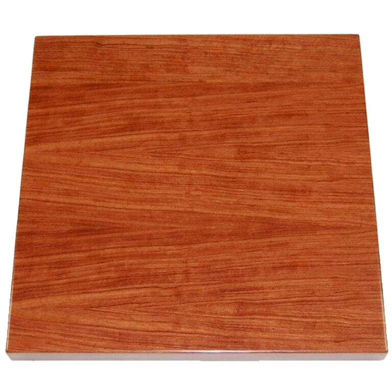 Bubinga Veneer Table Top with Self-Edge - Table Designs