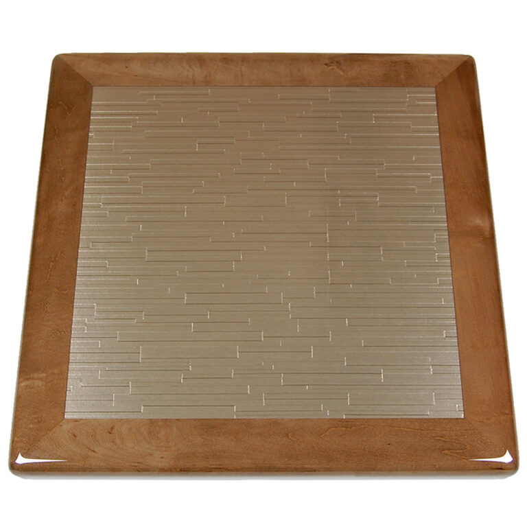 Laminart Striations Brushed Bronze Metal Inlay - Table Designs