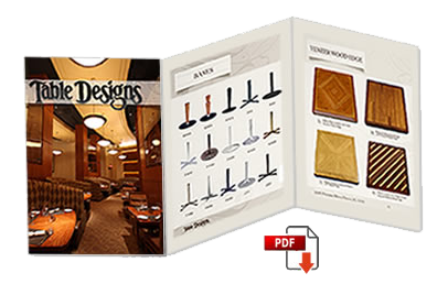 Table Designs - Custom Designed Hospitality Tables, Bases and Chairs