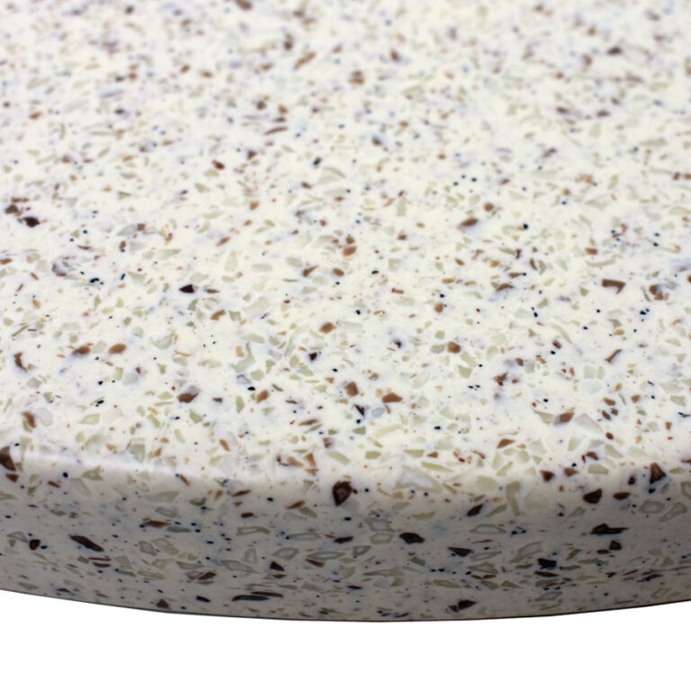 Formica Creme Terrazzo Solid Surface Table Top - Table Designs