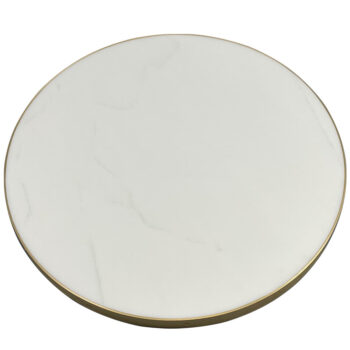 Staron Morning Sky Solid Surface with Ogee Edge Profile - Table Designs