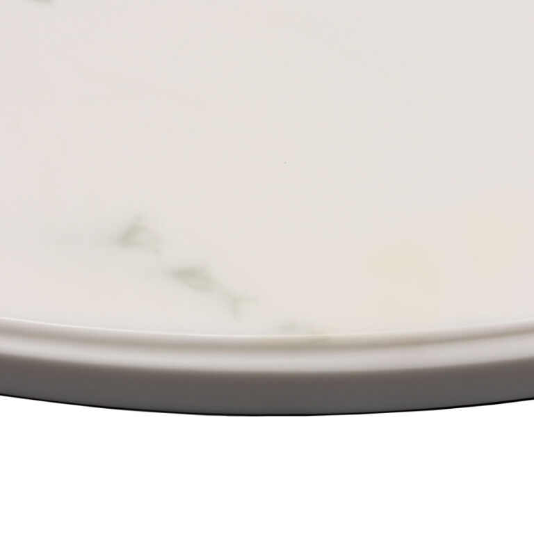 Staron Morning Sky Solid Surface with Ogee Edge Profile - Table Designs