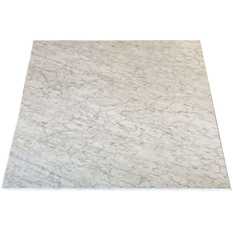 Formica “Carrara Bianco” Laminate Self-Edge - Table Designs