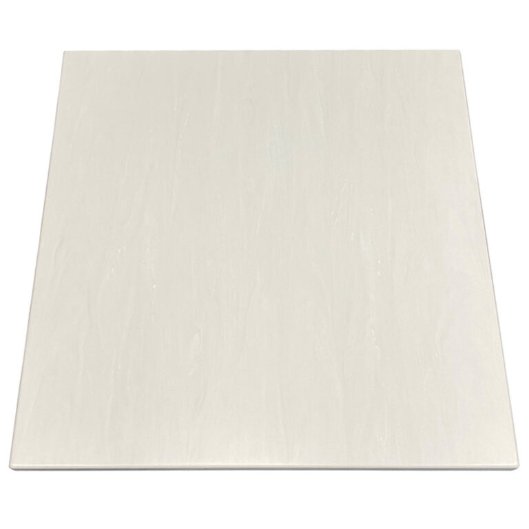 Corian “Cirrus White” Solid Surface Table Top - Table Designs