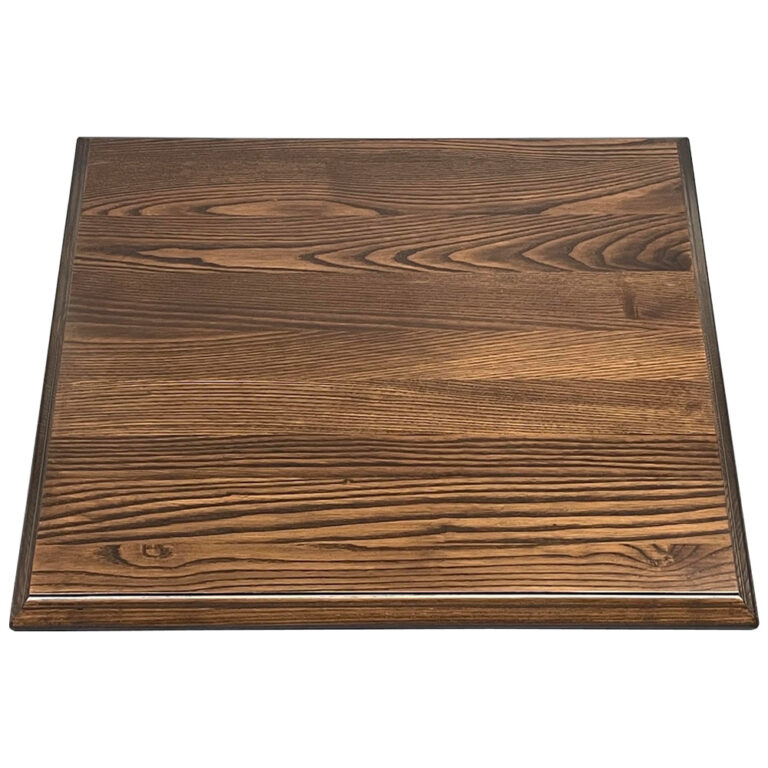 1.75” Ash Plank Top with Custom Stain and Edge Profile - Table Designs