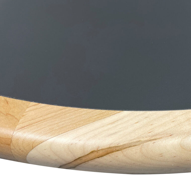 Wilsonart “Black Velvet” Traceless Laminate Inlay with Maple Wood Edge ...