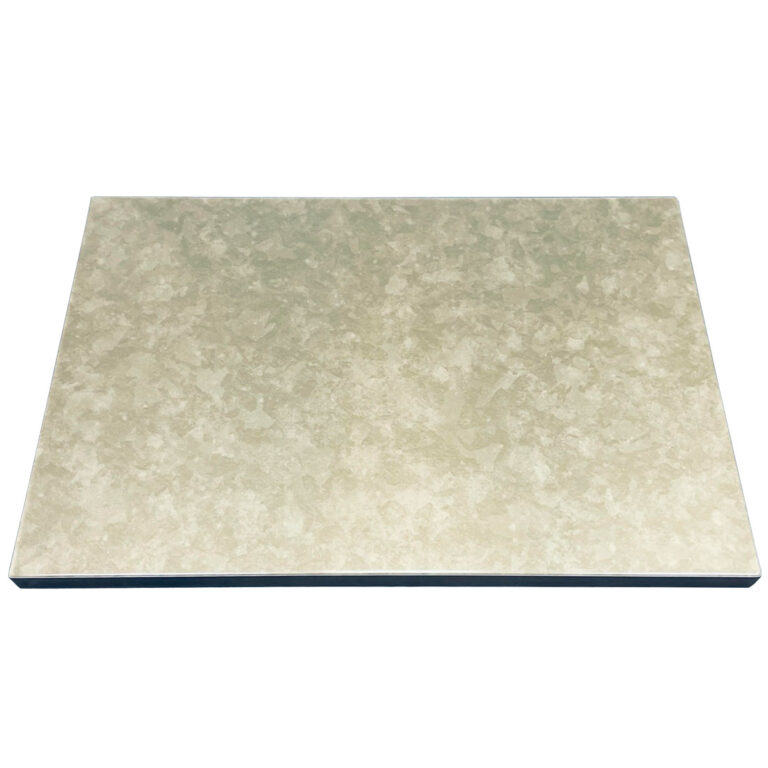 Chemetal “Guilt Aluminum” Overlay with Custom Stained Maple Wood Edge ...