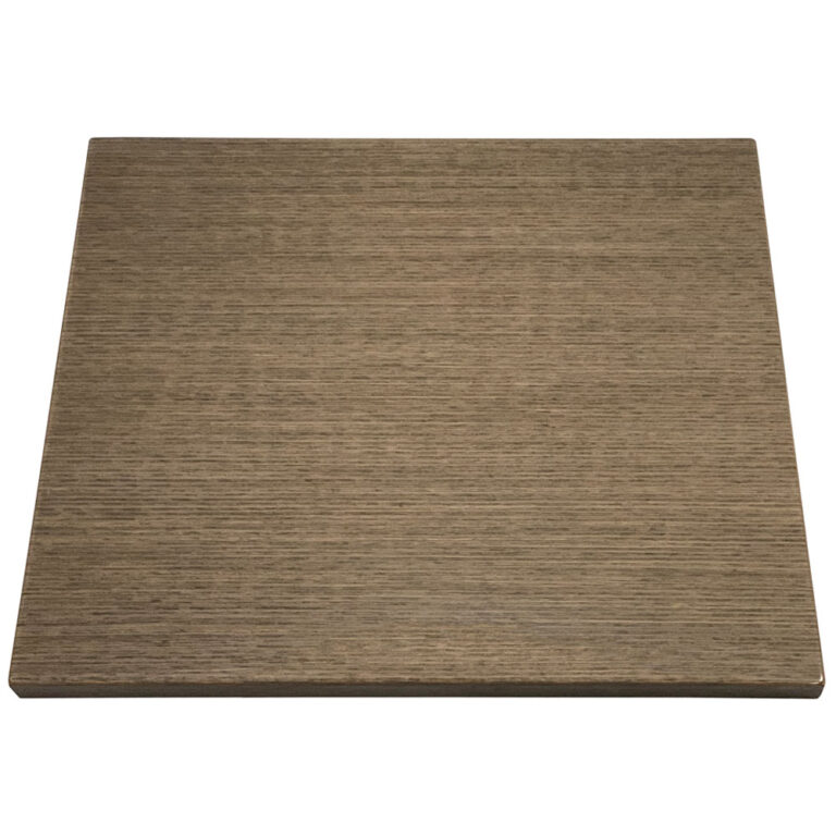 Brookline “Grey Oak” Veneer Self-Edge - Table Designs