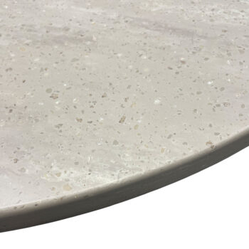 Corian Neutral Aggregate with Matching Eased Edge - Table Designs