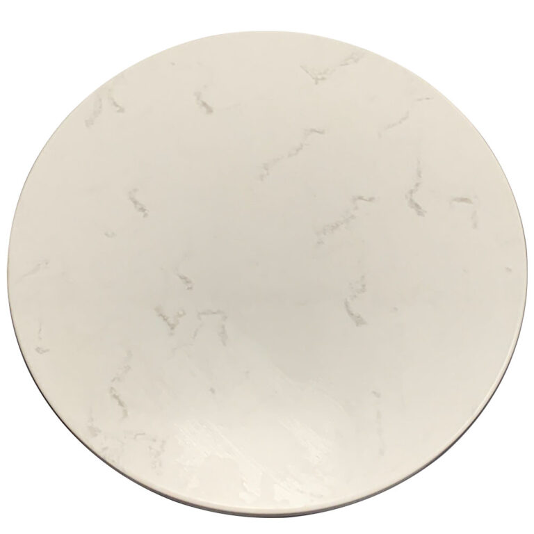 LX Hausys Hi-Macs “Aurora Ecru” Solid Surface - Table Designs