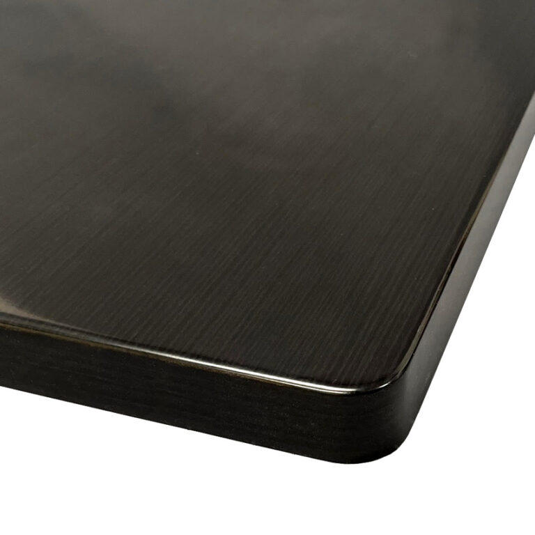 Brookline Xilo 2.0 Striped Black with Matching Veneer Edge - Table Designs