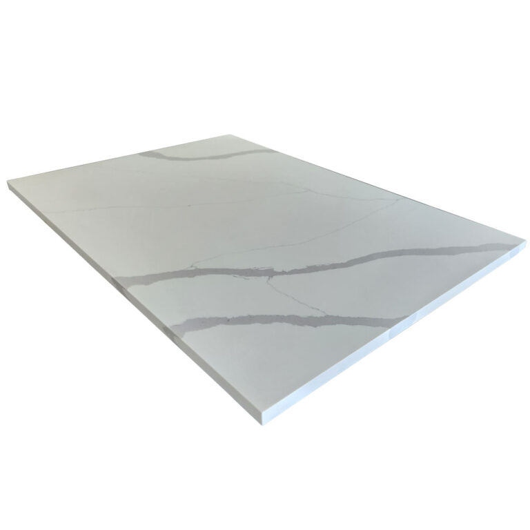 2CM Calacatta Sierra Quartz with Eased Edges & Corners - Table Designs