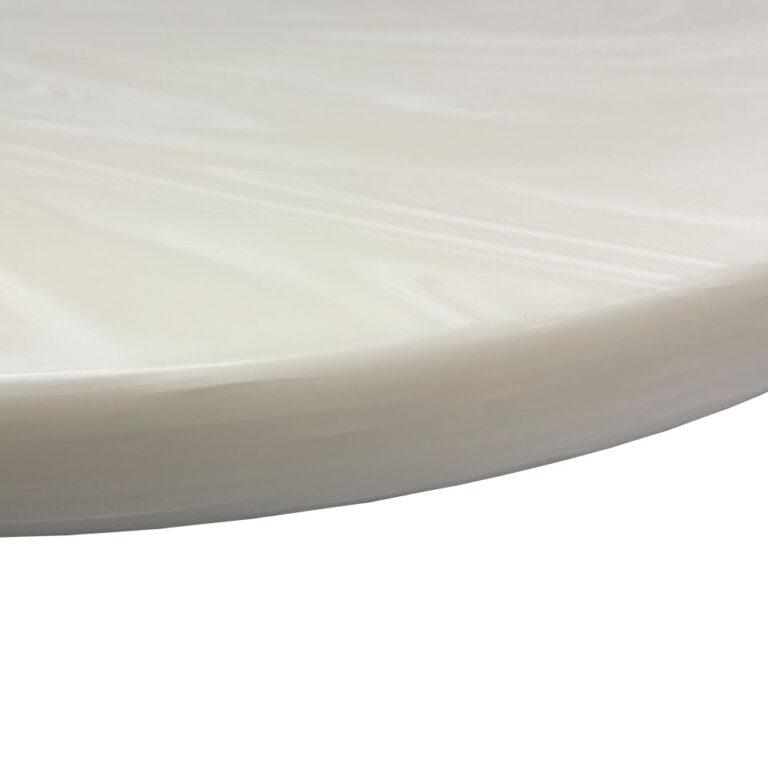 Corian Solid Surface in Color: White Onyx with Eased Edges & Corners - Table Designs
