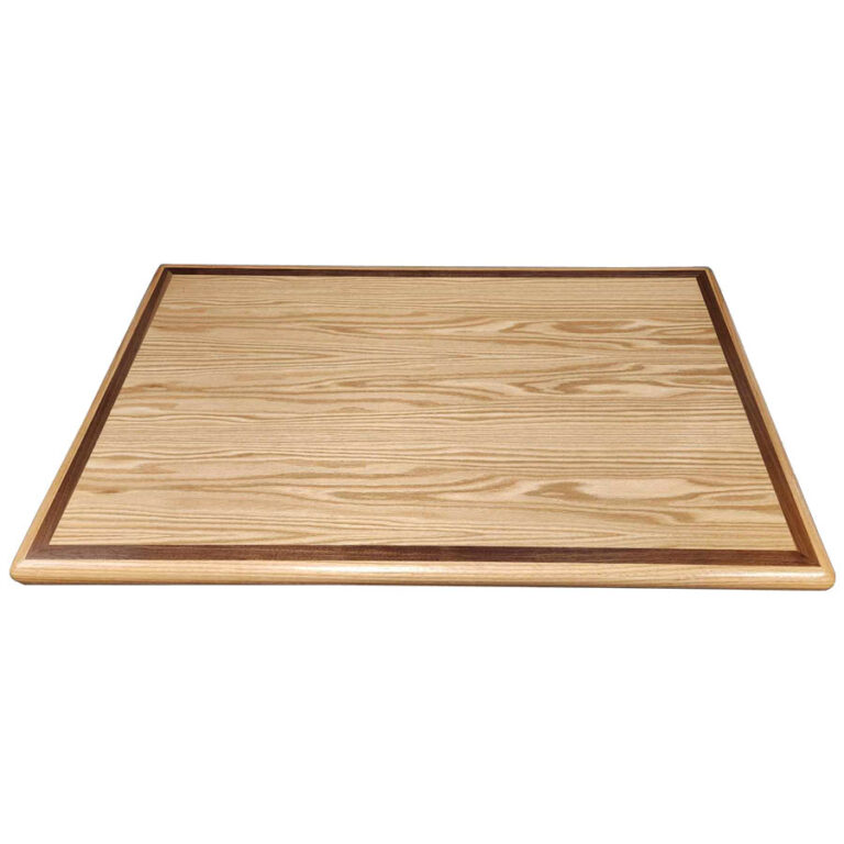 Red Oak Inlay with 1” Wide Walnut Accent - Wide Red Oak Wood Edge ...