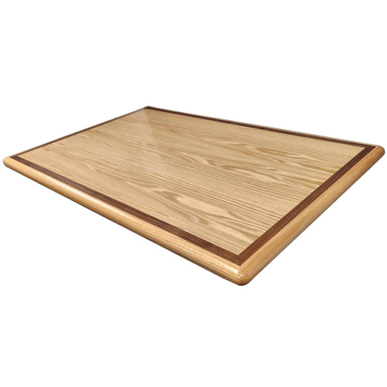 Red Oak Inlay with 1” Wide Walnut Accent - Wide Red Oak Wood Edge ...