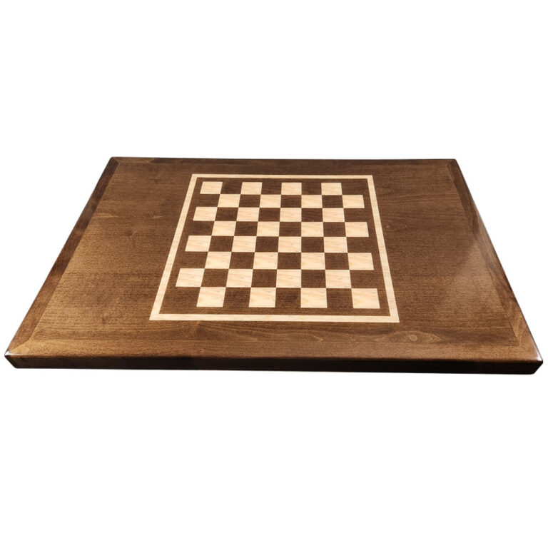Maple Veneer with Custom Stain and Printed Checker Board - Table Designs